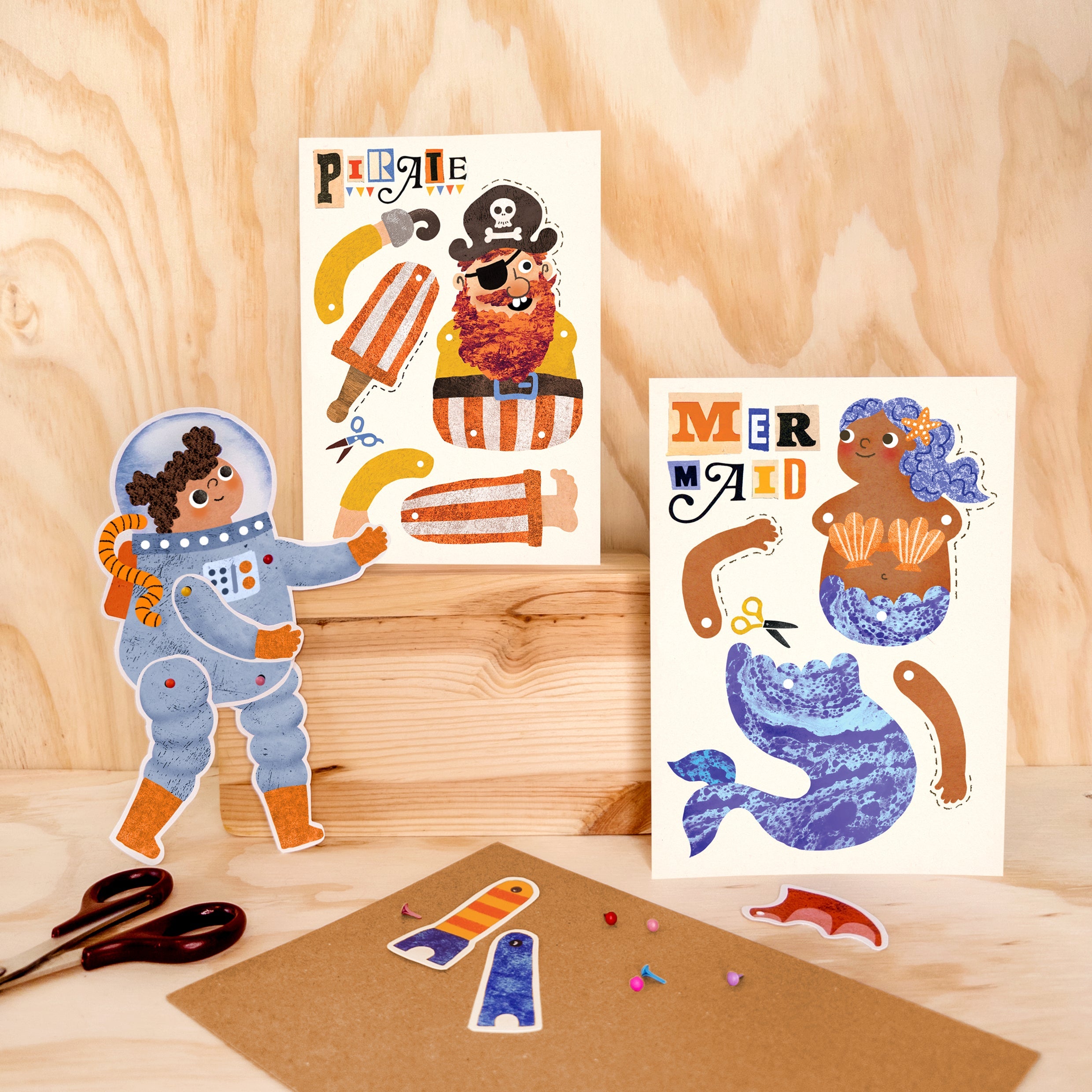 Split Pin Puppet Cards – Emily Nash Illustration