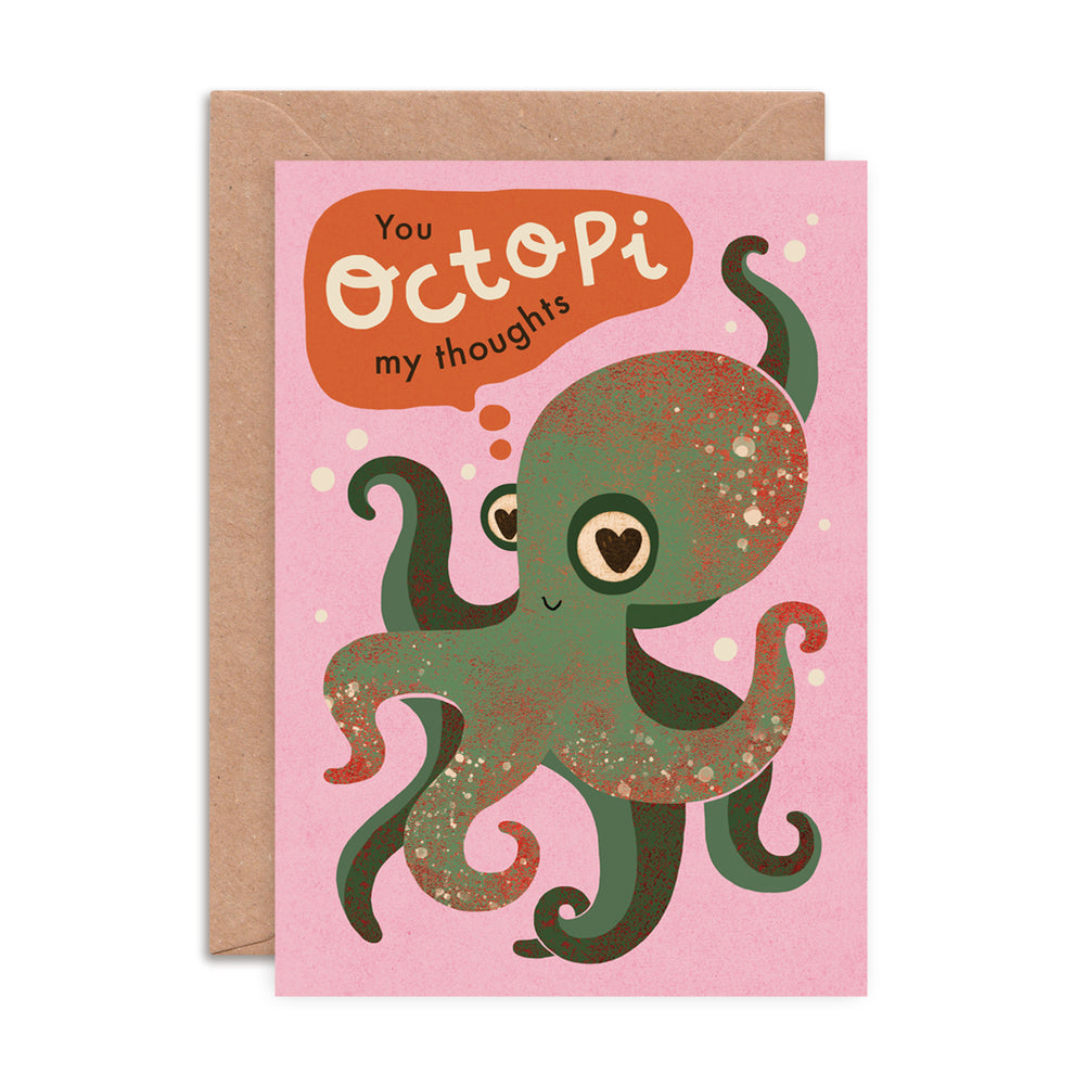 Octopi My Thoughts Greeting Card – Emily Nash Illustration